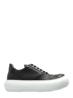 Moschino Leather Low-top Sneakers - Black