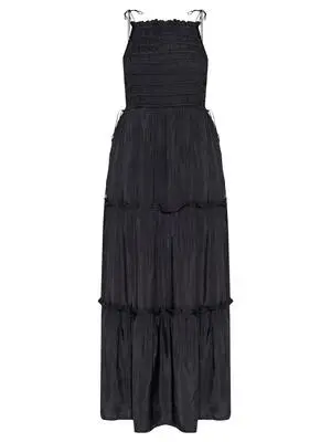 GANNI Long Dress - Black