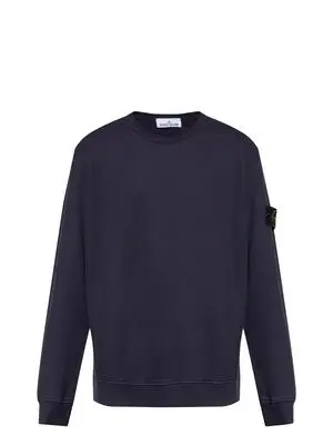 Stone Island Logo Sweatshirt - Navy Blue