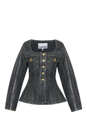 GANNI Denim Jacket - Black