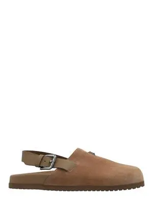 Dolce & Gabbana Suede Slides - Brown