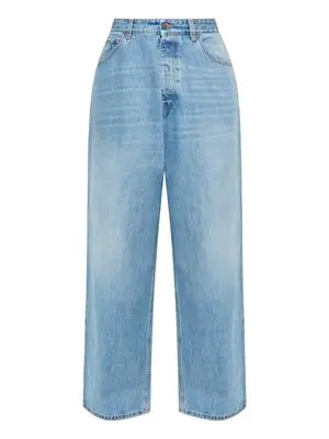 Vetements Logo Jeans - Light Blue
