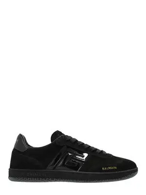 Balmain Suede Low-top Sneakers - Black