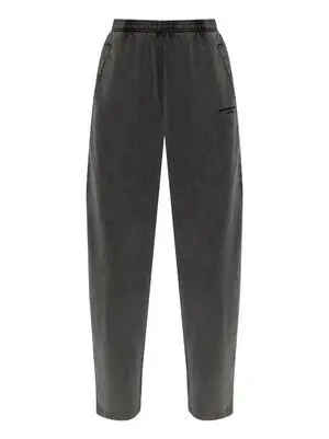 Alexander Wang Sweatpants With Embroidered Logo - Grey