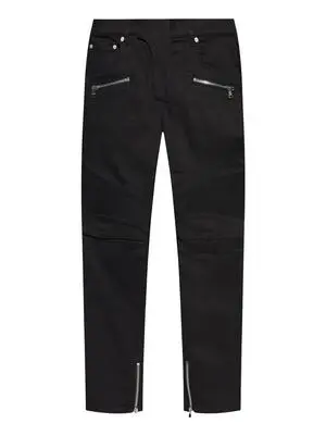 Balmain Jeans With Sewn-in Zippers - Black