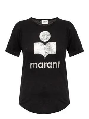 MARANT ETOILE Koldi T-shirt With Logo - Black