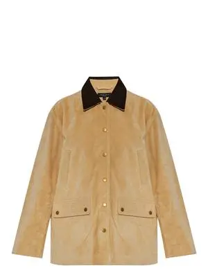 Rag & Bone Loose-fit Suede Jacket - Beige