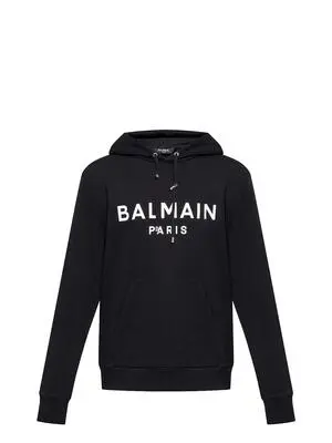 Balmain Hoodie With Logo - Black