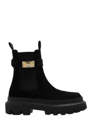 Dolce & Gabbana Suede Chelsea Boots - Black