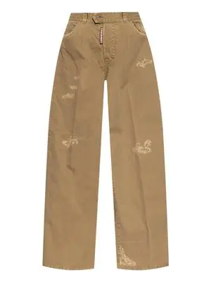 Dsquared2 Trousers With Pockets - Beige