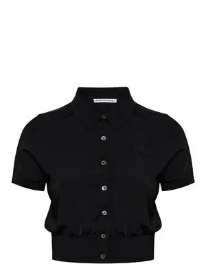 Alexander Wang Short-sleeved Cardigan - Black