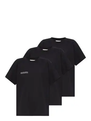 PANGAIA Three-pack Of T-shirts - Black