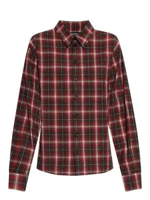Dsquared2 Dsquared2 Checkered Cotton Shirt Red