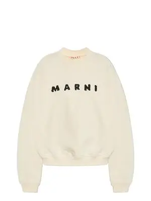 Marni Sweatshirt With Logo - Cream