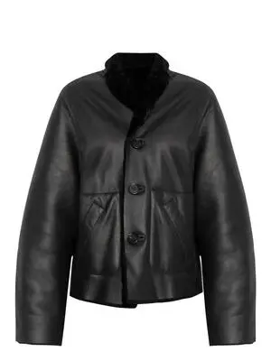 Marni Reversible Shearling Coat - Black
