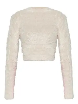 Balenciaga Sweater With Decorative Knot - Cream