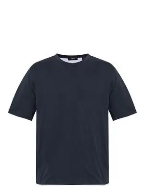 Theory T-shirt With A Round Neckline - Navy Blue