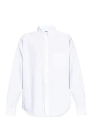 Balenciaga Cotton Shirt With Pocket - White