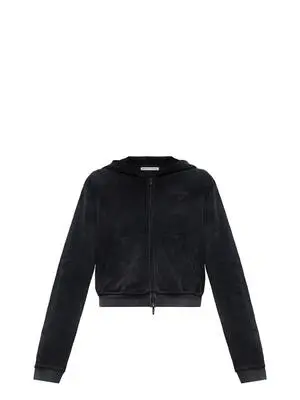 Alexander Wang Terry Cotton Hoodie - Black