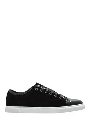 LANVIN Leather Low-top Sneakers - Black