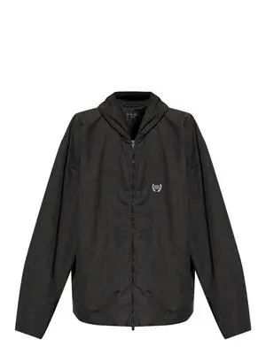 Balenciaga Oversized Hooded Jacket - Black