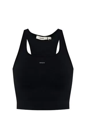 PANGAIA Compression Racerback Top - Black