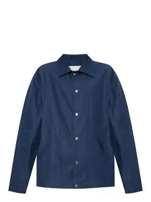 JIL SANDER Jacket With Collar - Navy Blue