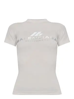 Balenciaga Logo Sports T-shirt - Grey