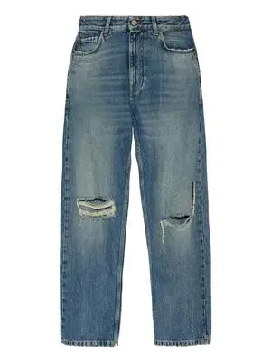Balenciaga Vintage-effect Jeans - Blue