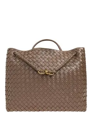 Bottega Veneta Andiamo Large Handbag - Brown