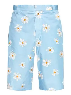 Moschino Floral Motif Shorts - Blue