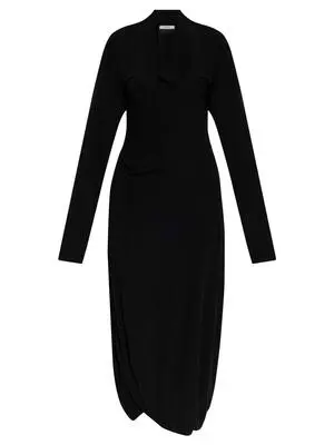 LEMAIRE Draped Neckline Dress - Black