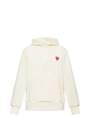 Play Comme Des Garcon Hoodie With Logo Yellow