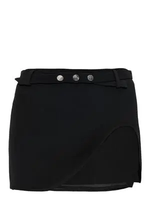 ATTICO Mini Skirt With Slit Detail