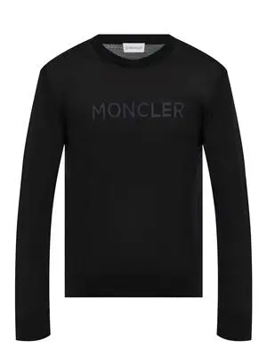 Moncler Logo Wool Sweater - Black