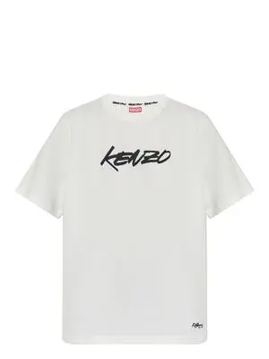 Kenzo Logo-print Cotton Jersey T-shirt - White