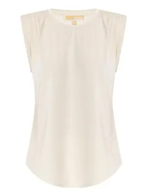 Michael Kors Loose-fit Top With Darts - Cream