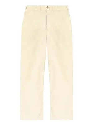MAISON MARGIELA High-waisted Wide-leg Trousers - Cream