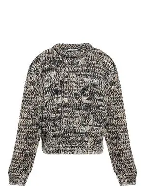 LEMAIRE Sweater With Decorative Knit Grey