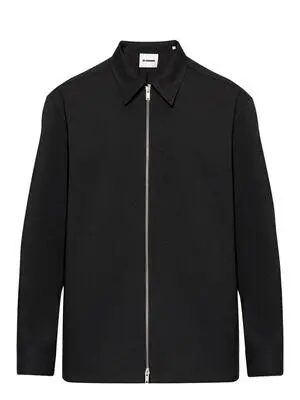 JIL SANDER Shirt With Zip - Black