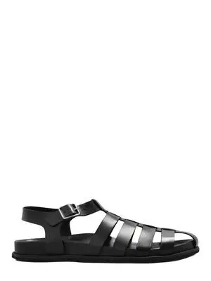 A.p.c. Leather Fisherman Sandals - Black