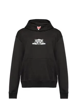 Kenzo Embroidered Tiger Hoodie - Black