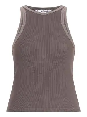 Acne Studios Sleeveless Cotton Top - Grey