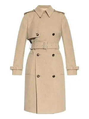 Burberry Cashmere Trench Coat - Beige