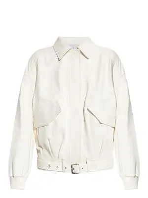IRO PARIS Manka Leather Jacket - White