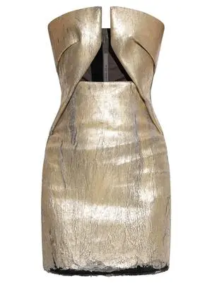 Rick Owens Prong Mini Dress - Gold