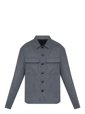 Moncler Shirt With Pockets - Grey