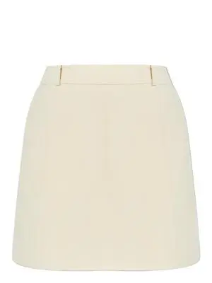 JIL SANDER Wool A-Line Skirt