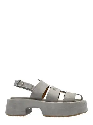 JW Anderson Suede Platform Sandals - Grey