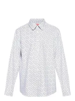 Kenzo Cotton Shirt With Logo - White